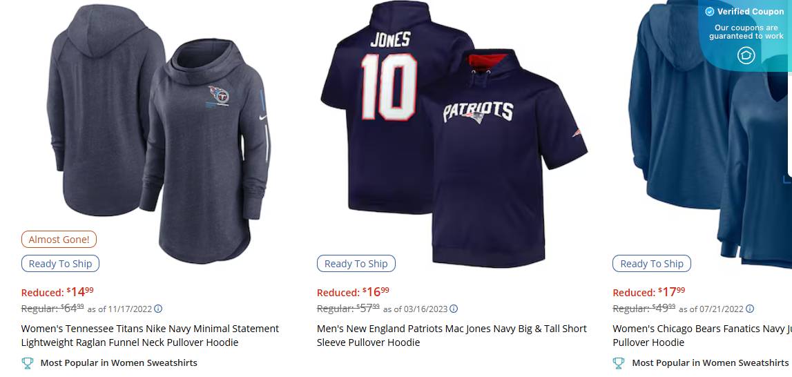 25% Off NFL Shop Coupons & Coupon Codes - February 2025