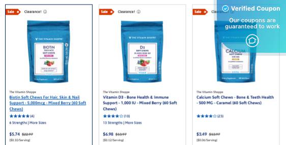 50% Off Vitamin Shoppe Coupons & Coupon Codes - February 2025