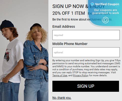 20% Off Tillys Coupons & Promo Codes - March 2025