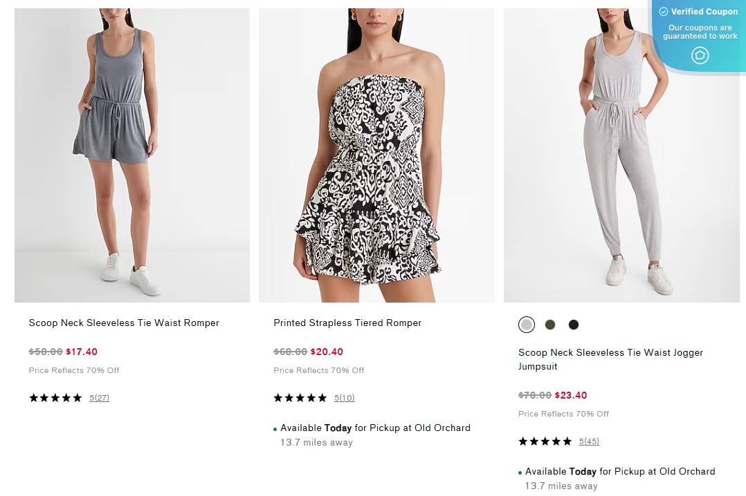 30% Off Express Coupons & Promo Codes - March 2025