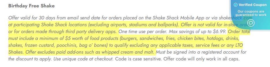 20% Off Shake Shack Coupons & Promo Codes - February 2025