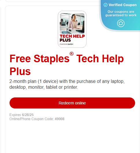 $15 Off Staples Coupons & Promo Codes - June 2025