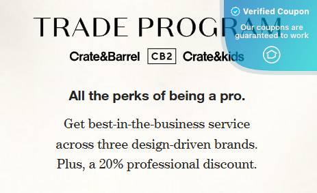 20% Off Crate and Barrel Coupons & Promo Codes - March 2025