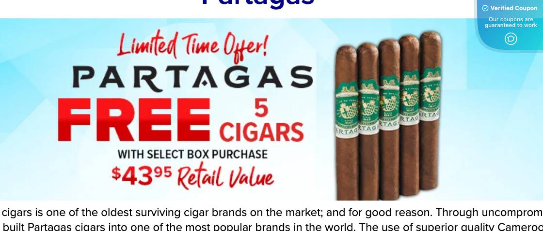 25% Off Thompson Cigar Coupons - February 2025