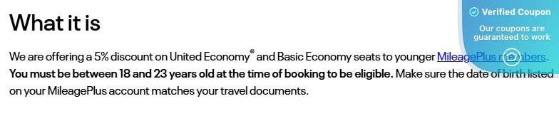 United Airlines Coupons & May 2025 Promo Codes