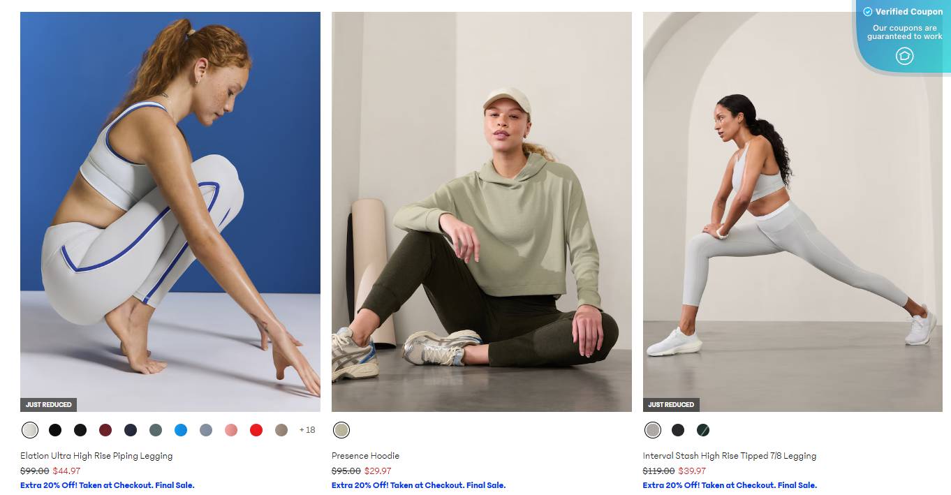 30% Off Athleta Coupons & Promo Codes - February 2025