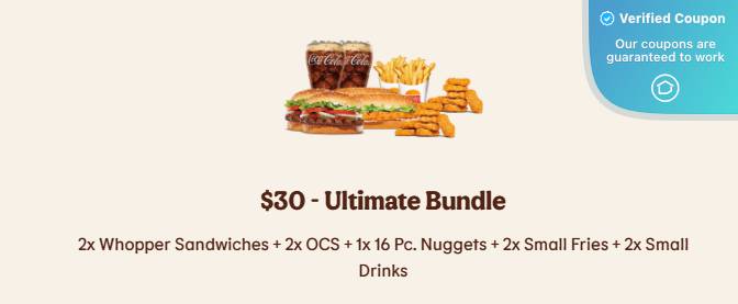 Burger King Coupons & Coupon Codes: 25% Off - February 2025