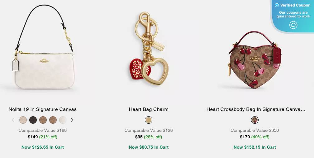 20% Off Coach Outlet Coupons & Promo Codes - March 2025