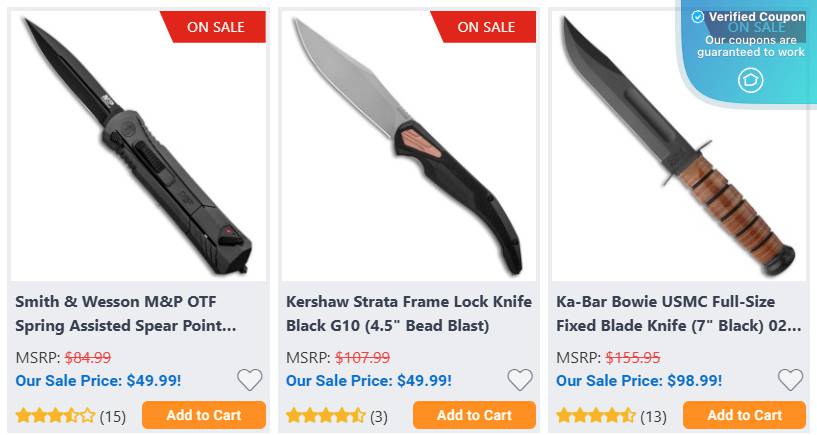 Blade HQ Coupons: Save $53 w/2025 Coupon Codes
