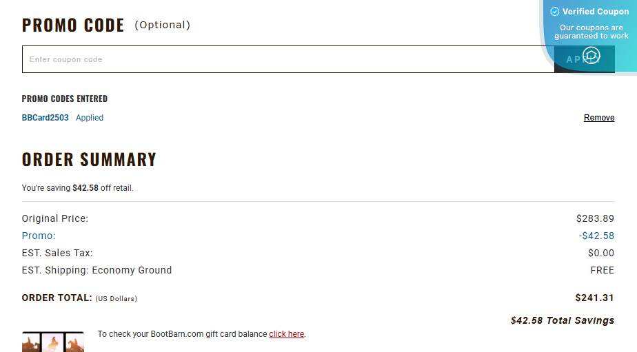 20% Off Boot Barn Coupons & Promo Codes - February 2025