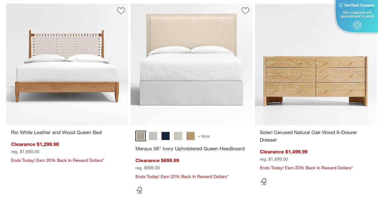 20% Off Crate and Barrel Coupons & Promo Codes - March 2025