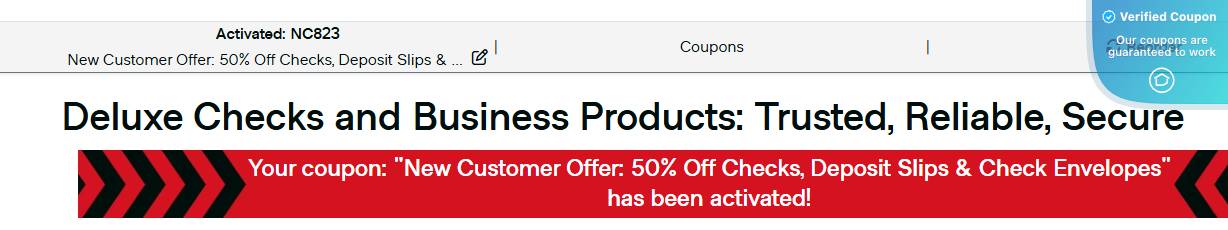 25% Off Deluxe Checks Coupons & Discount Codes - March 2025