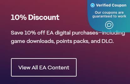 50% Off EA Coupons & Coupon Codes - March 2025