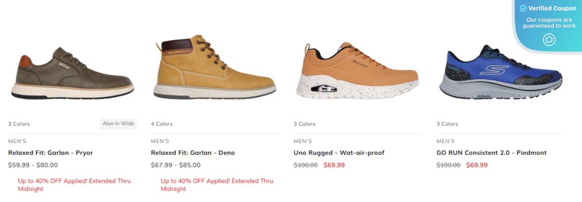 40% Off Skechers Coupons & Promo Codes - March 2025