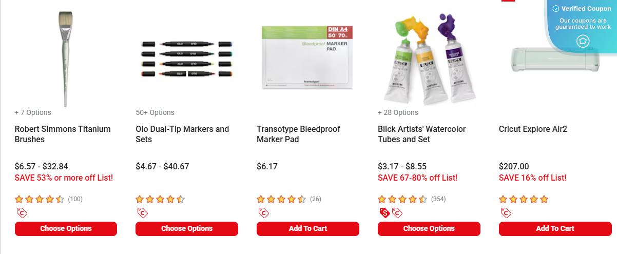 25% Off Blick Coupons & Promo Codes - March 2025