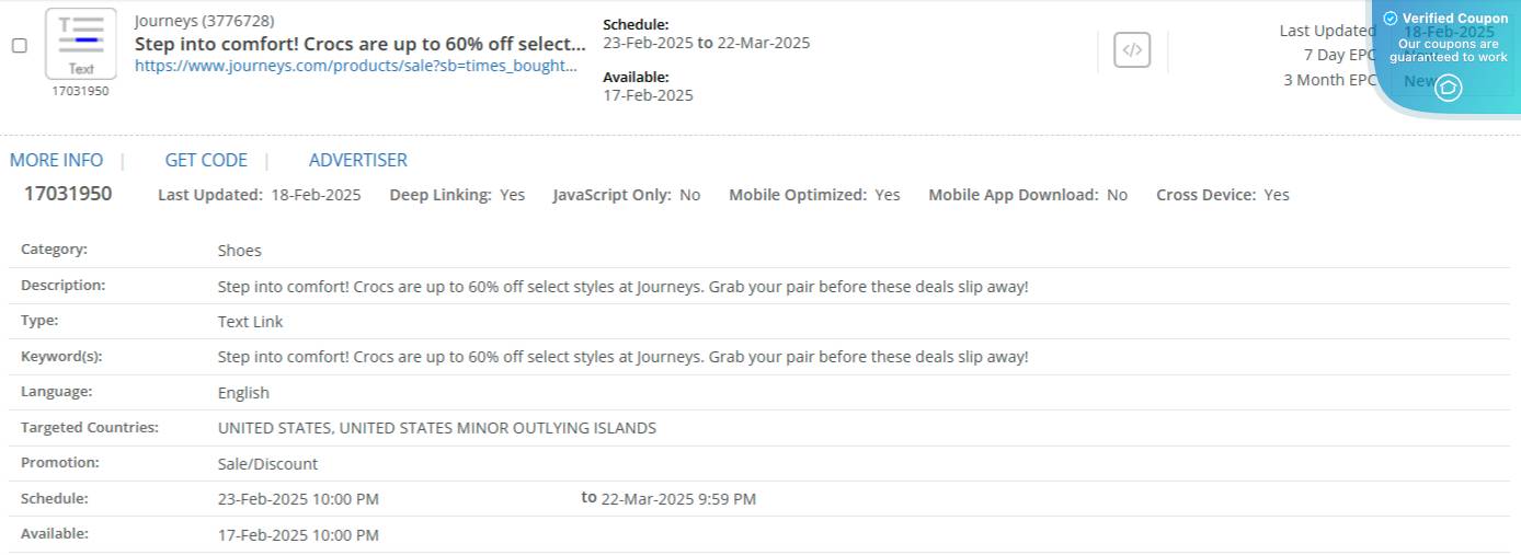 35% Off Journeys Coupons & Promo Codes - March 2025