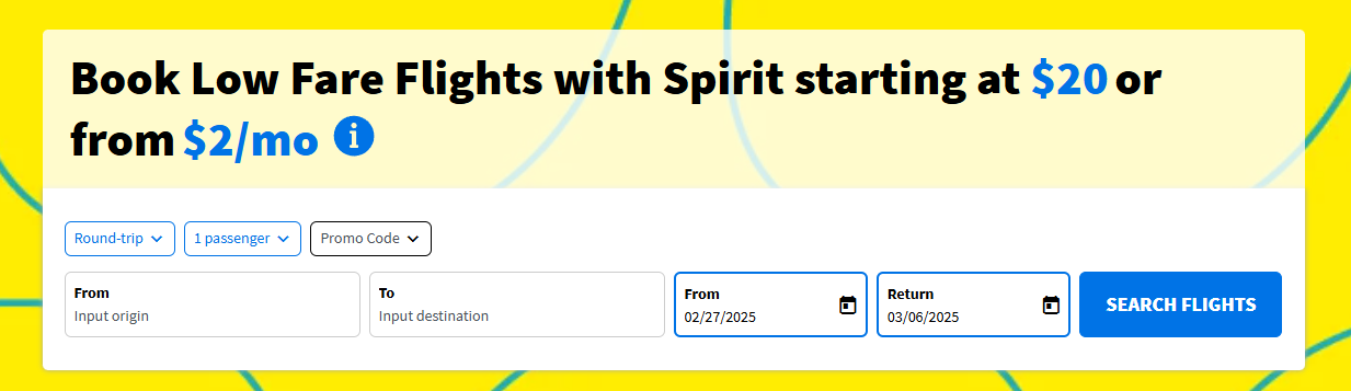 20% Off Spirit Airlines Coupons & Promo Codes - February 2025