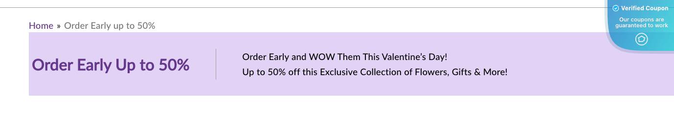 40% Off 1800Flowers Coupons & Coupon Codes - March 2025