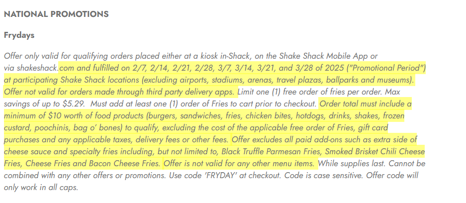 20% Off Shake Shack Coupons & Promo Codes - February 2025