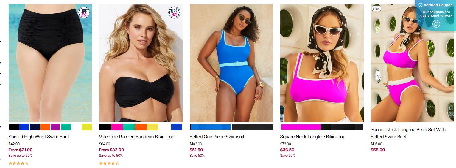 50 Off Swimsuits For All Coupons Coupon Codes February 2025