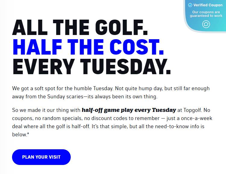 10% Off Top Golf Coupons & Promo Codes - March 2025