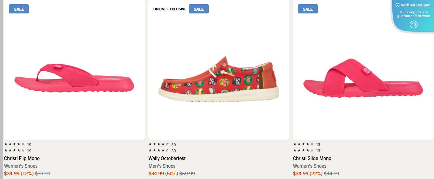 40% Off Hey Dude Coupons & Discount Codes - March 2025