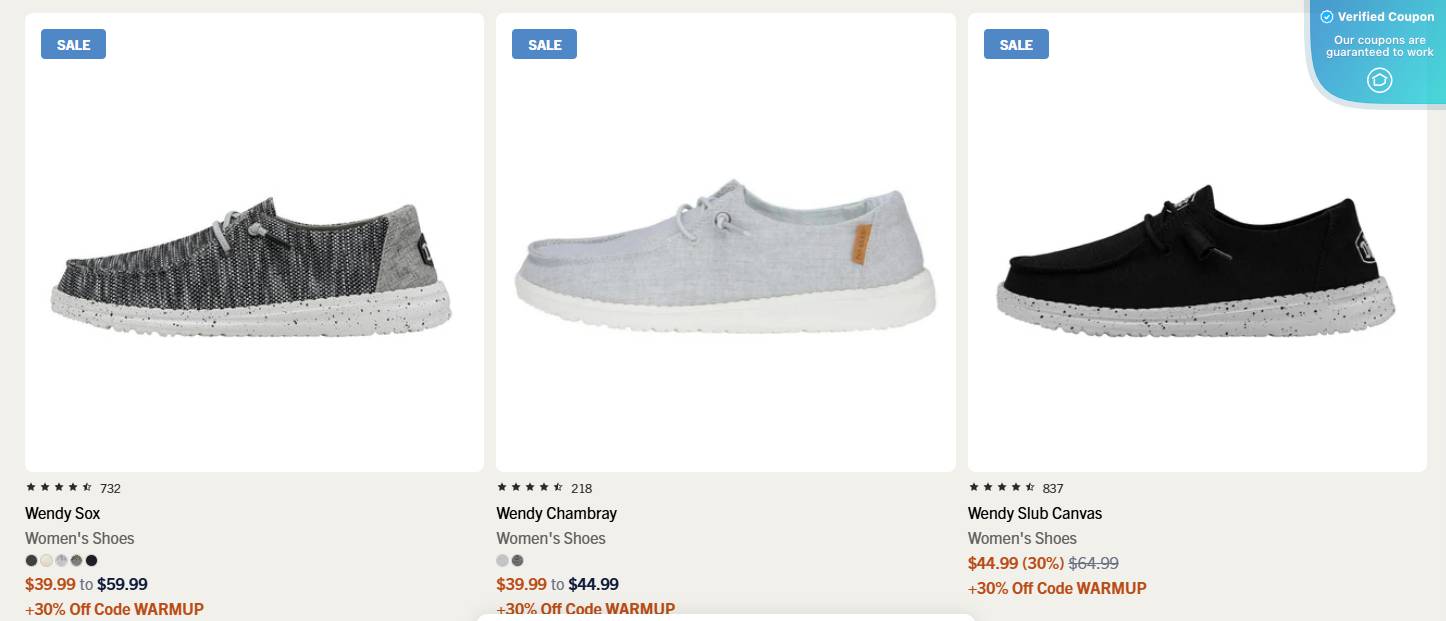 40% Off Hey Dude Coupons & Discount Codes - March 2025