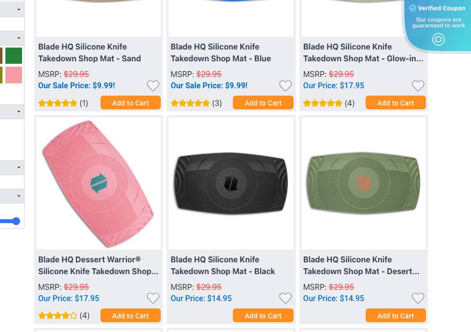 Blade HQ Coupons: Save $78 w/2025 Coupon Codes