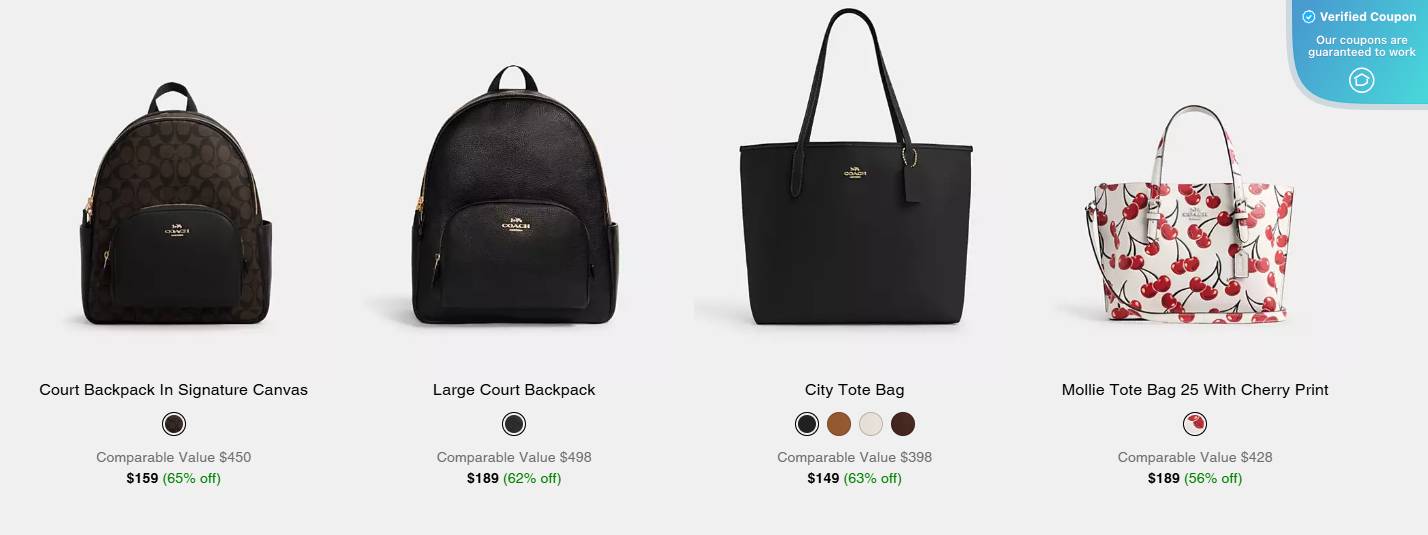 20% Off Coach Outlet Coupons & Promo Codes - March 2025