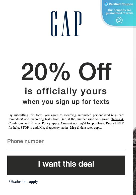 40% Off Gap Coupons & Promo Codes - March 2025