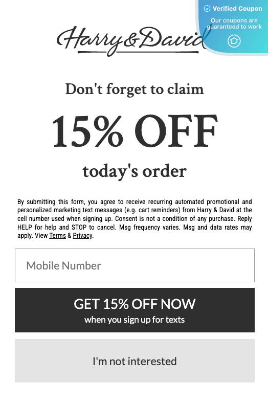 25% Off Harry and David Coupons & Promo Codes - March 2025