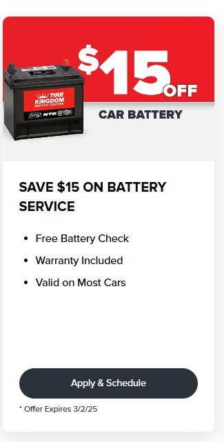 25% Off Tire Kingdom Coupons & Promo Codes - February 2025