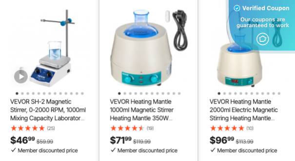 20% Off Vevor Coupons & Discount Codes - March 2025