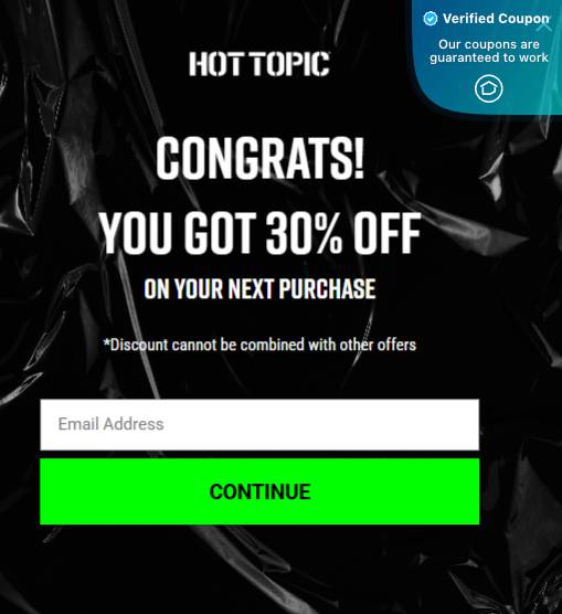 60% Off Hot Topic Coupons & Promo Codes - March 2025