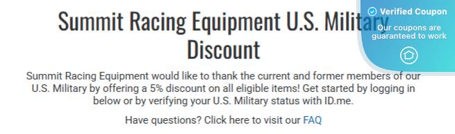 50% Off Summit Racing Coupons & Promo Codes - March 2025