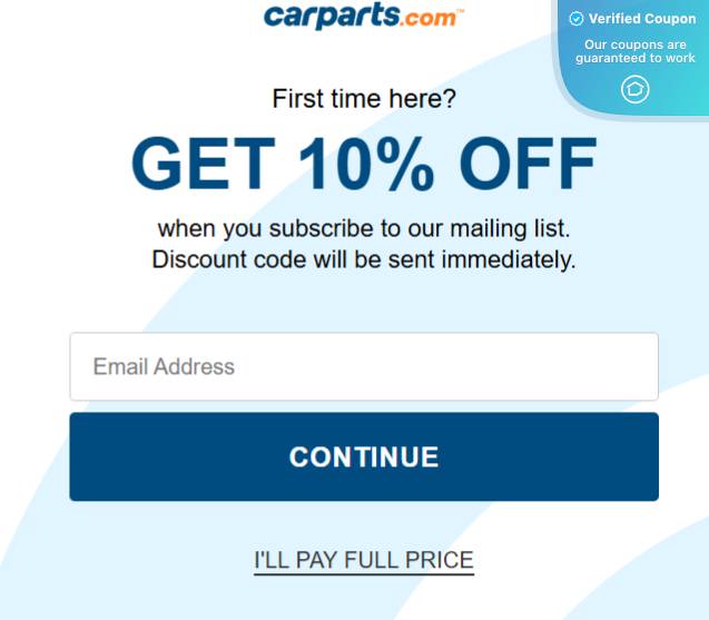 25% Off CarParts.com Coupons & Coupon Codes - March 2025