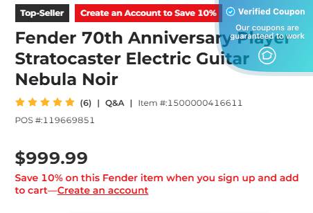 10% Off Guitar Center Coupons & Coupon Codes - March 2025