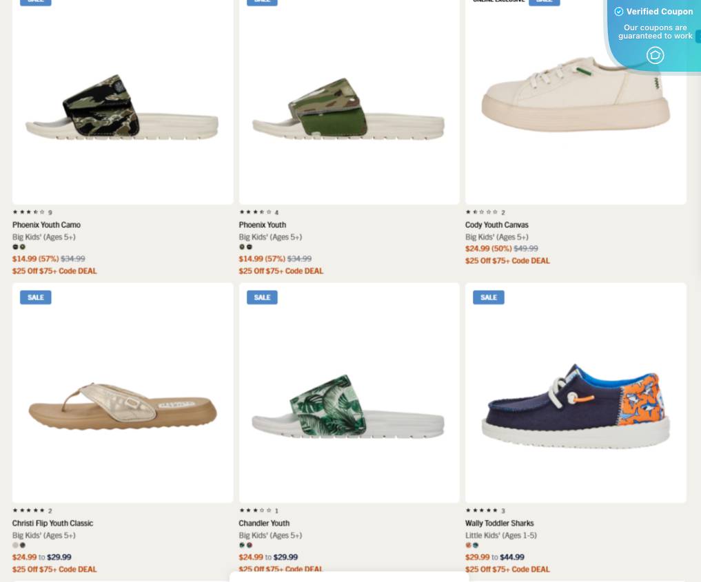 40% Off Hey Dude Coupons & Discount Codes - March 2025