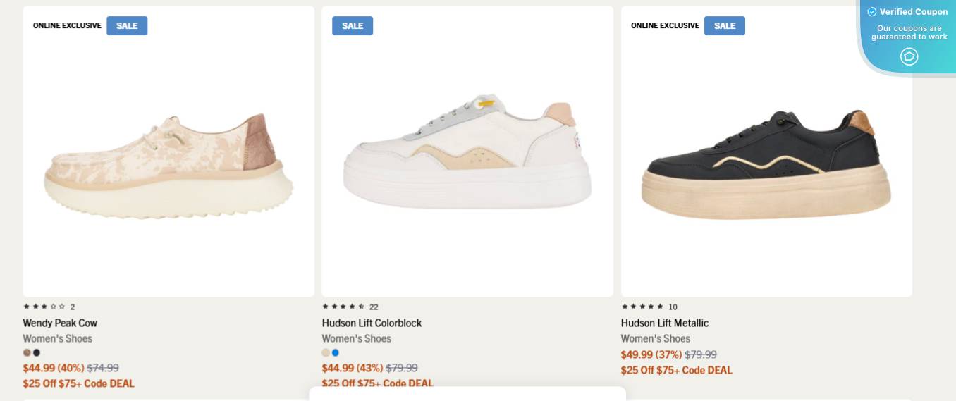 40% Off Hey Dude Coupons & Discount Codes - March 2025