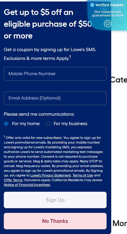 20% Off Lowe's Coupons & Promo Codes - March 2025