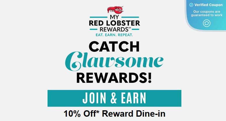 10% Off Red Lobster Coupons & Coupon Codes - March 2025