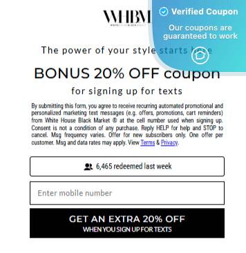 25% Off White House Black Market Coupons & Promo Codes - March 2025