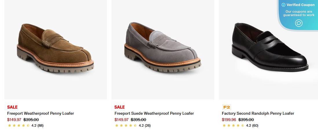 15% Off Allen Edmonds Coupons & Promo Codes - March 2025