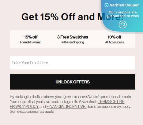 50% Off Azazie Coupons & Coupon Codes - March 2025