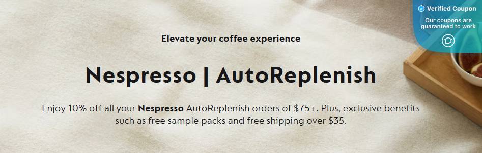 25% Off Nespresso Coupons & Promo Codes - March 2025