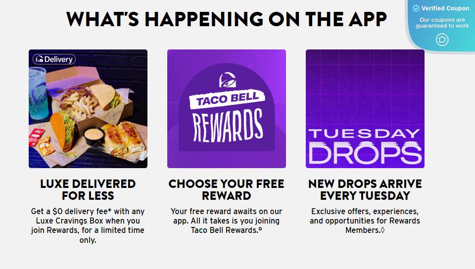 Taco Bell Coupons: Save $10