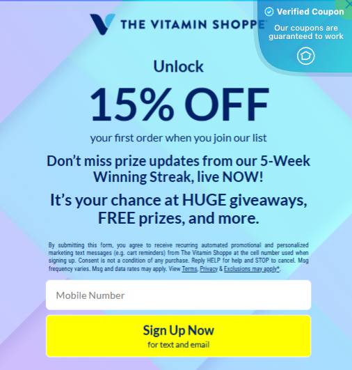 50% Off Vitamin Shoppe Coupons & Coupon Codes - March 2025