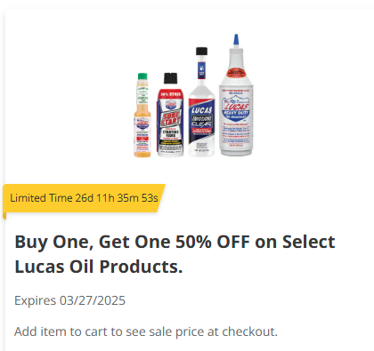 50% Off Advance Auto Parts Coupons & Promo Codes - March 2025