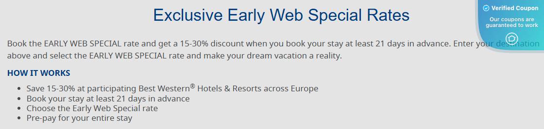 30% Off Best Western Coupons & Promo Codes - March 2025