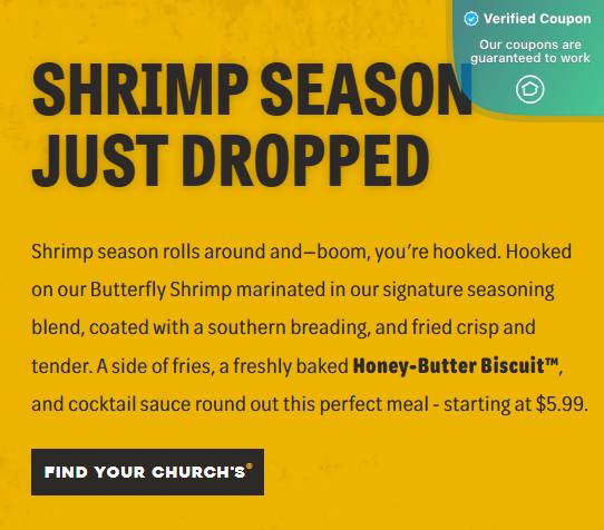 Church's Chicken Coupons & March 2025 Coupon Codes